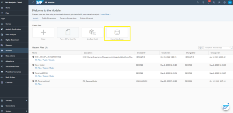 SAP SAC: Unlocking the Power of Data Connection and Data Sources